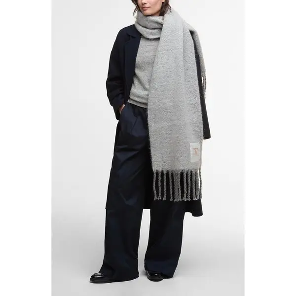 Barbour Ellison Scarf - Light Grey