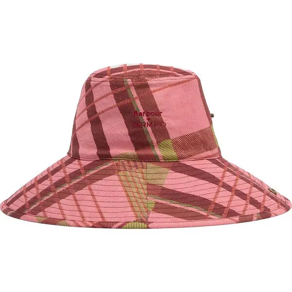 Barbour X Farm Rio Luisa Bucket Hat - Pink Tartan