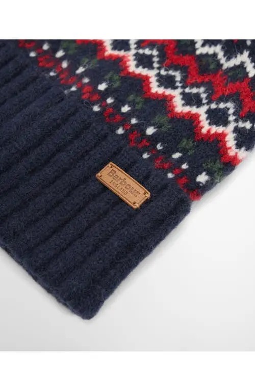 Barbour Kingsford Fair Isle Knit Beanie