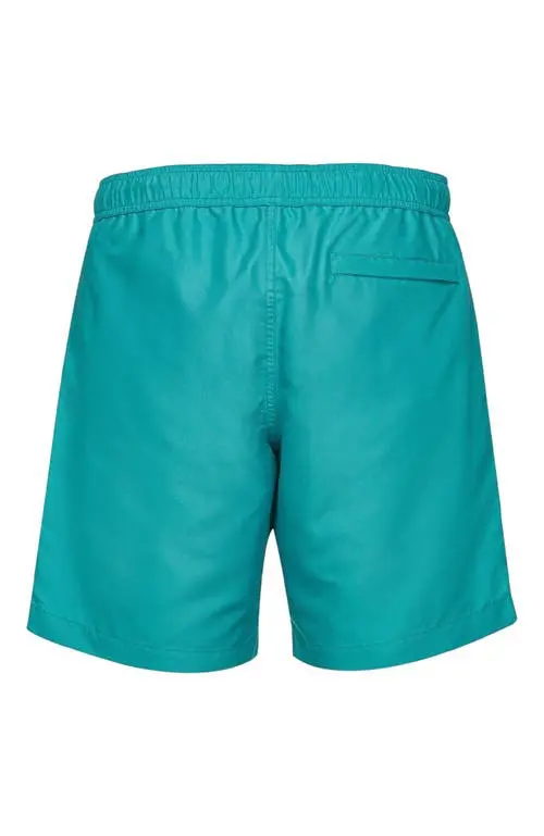 Mcm Logo Print Swim Trunks