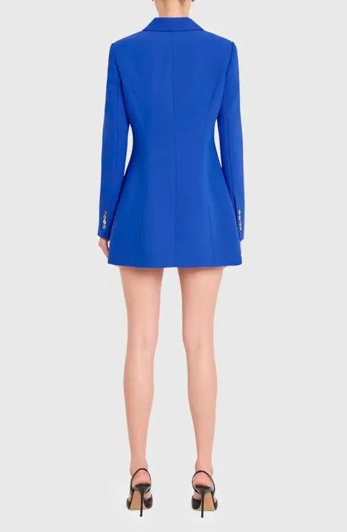 Amanda Uprichard Peralta Blazer Romper - Bblue