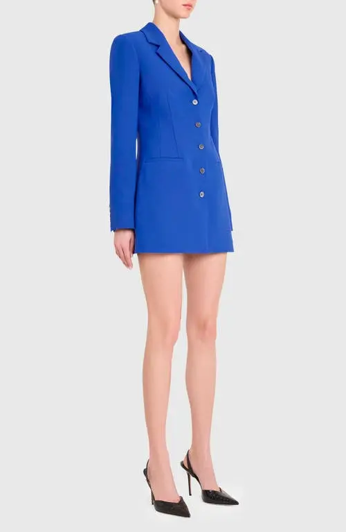 Amanda Uprichard Peralta Blazer Romper - Bblue