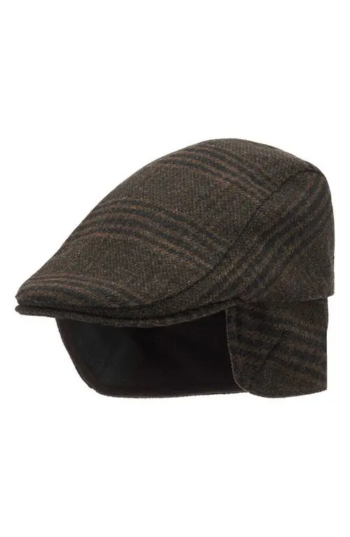 Barbour Cheviot Earflap Driving Cap - Brown Check