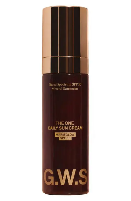 GOOD WEATHER SKIN The One Warm Glowdaily Sun Cream Spf 30 Mineral Sunscreen - Brown