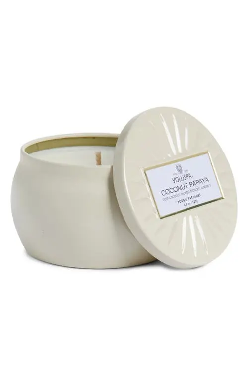 Voluspa Mini Tin Candle - Coconut Papaya
