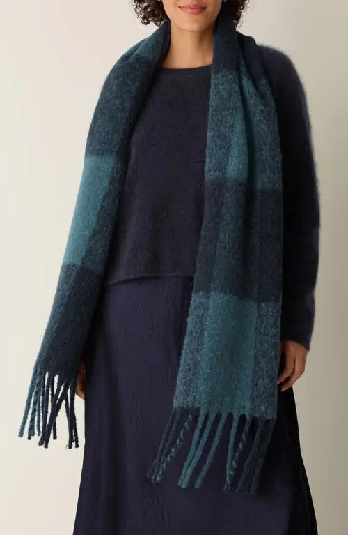 Eileen Fisher Alpaca & Virgin Wool Blend Scarf - Ink
