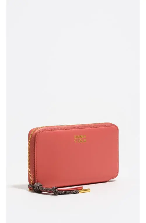 Bimba Y Lola Leather Upper Wallet - Chewing Gum Pink
