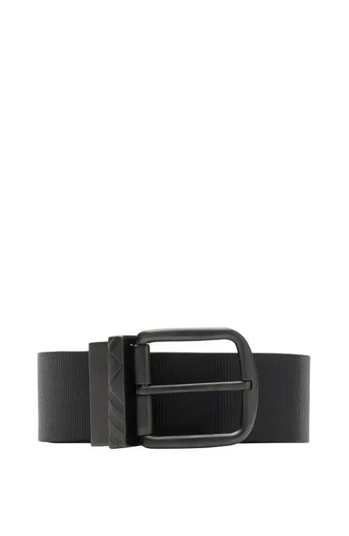 Burberry Reversible Check Pin Belt - Black/charcoal Grey