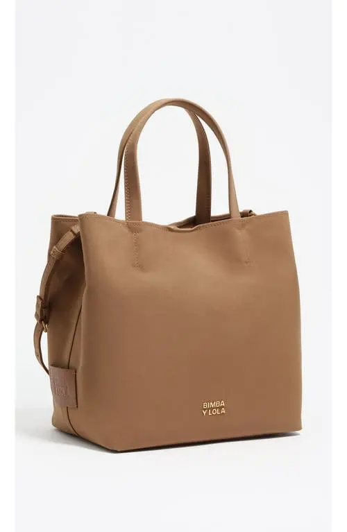 Bimba Y Lola Large Nylon Shopper Bag - Cinnamon