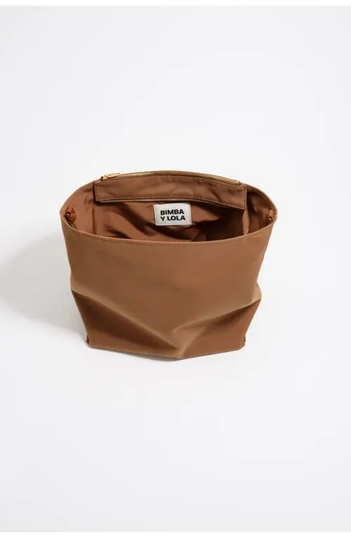 Bimba Y Lola Large Nylon Carlino Bag - Cinnamon