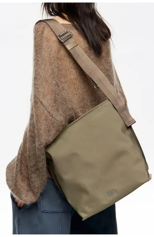 Bimba Y Lola Large Nylon Carlino Bag - Taupe