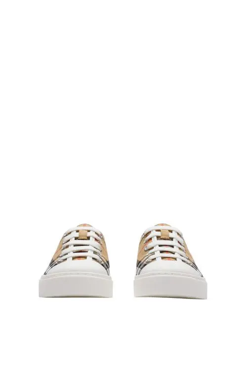 Burberry Check Cotton Sneakers
