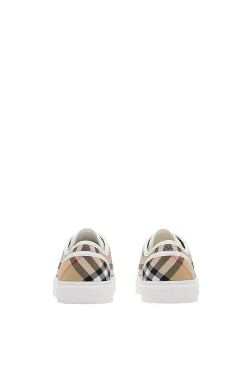 Burberry Check Cotton Sneakers