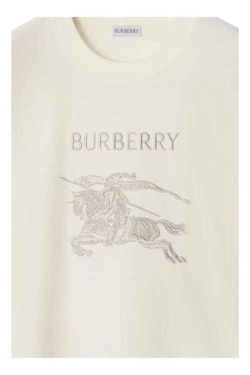 Burberry Ekd Cotton T-shirt - Chalk White
