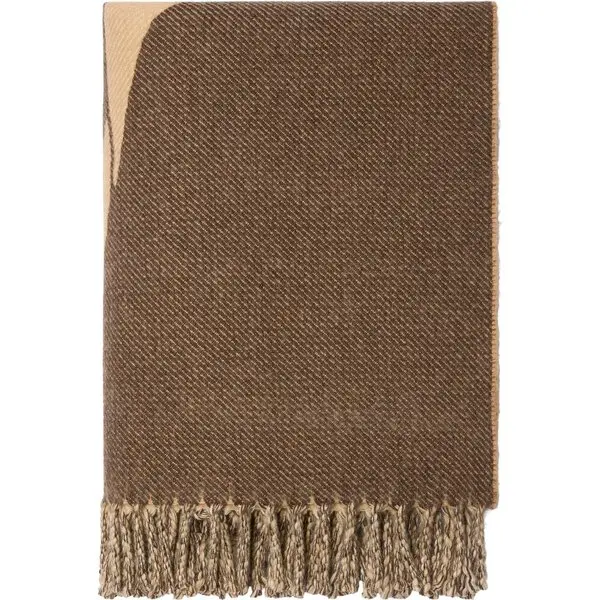 Burberry Ekd Wool Cashmere Blanket - Treacle Brown