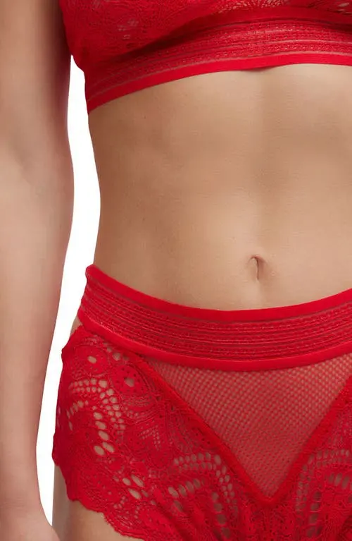 Free People Moonlit Meadow Bikini Brief - Red