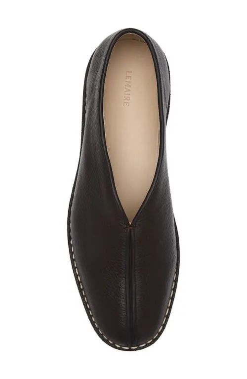 LEMAIRE Piped Crepe Slipper Loafer