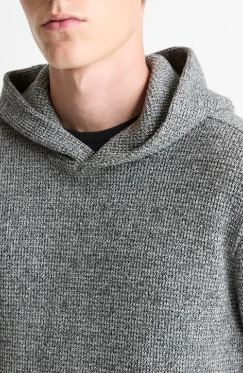 Vince Brushed Waffle Texture Pullover Hoodie