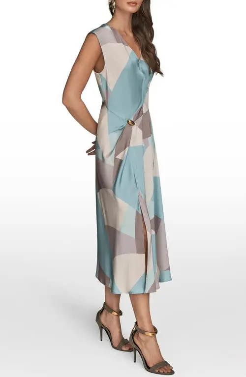 high neck fit and flare dress High neck long sleeve fit and flare maxi dress