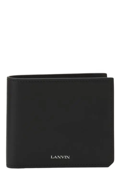 LANVIN Compagnon Leather Wallet - Black