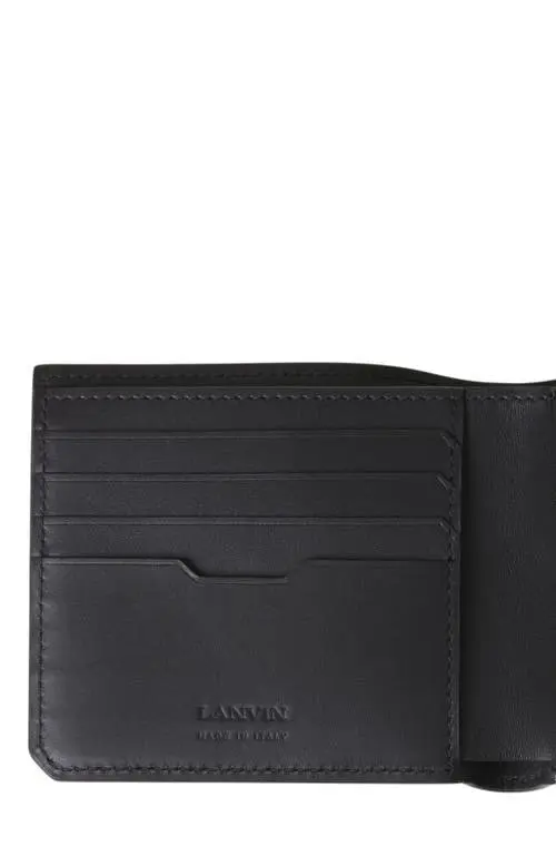 LANVIN Compagnon Leather Wallet - Black