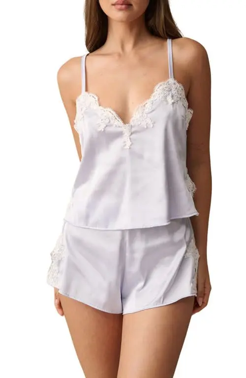 KAT THE LABEL Lace Trim Stretch-satin Camisole - Cinderella