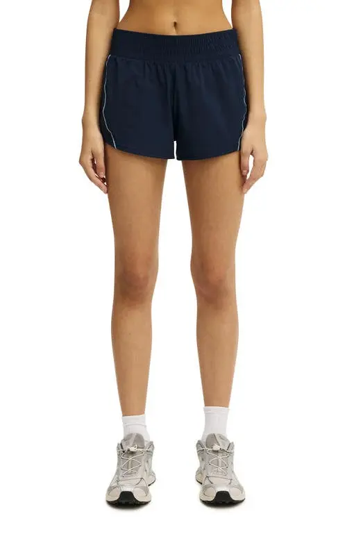 Cotton:on Active Curve Hem Short - Prep Sport Navy