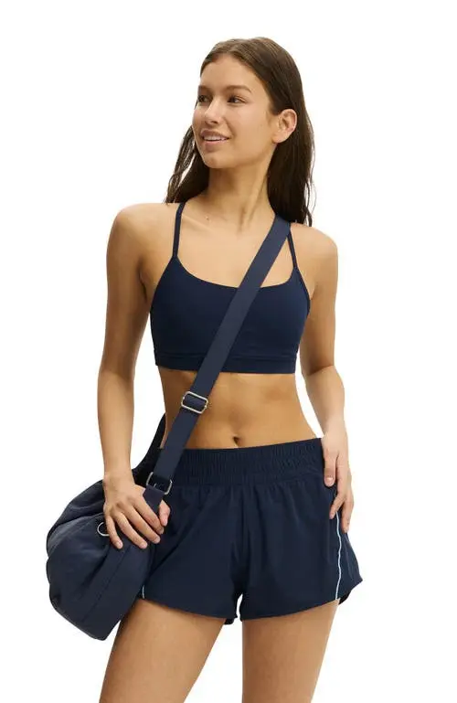Cotton:on Active Curve Hem Short - Prep Sport Navy