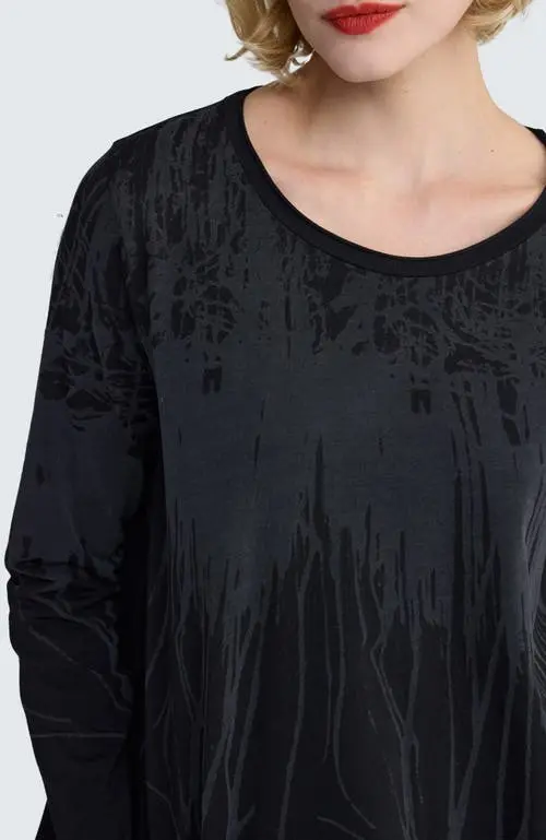 LUUKAA Selene Laser-burn Jersey Blouse
