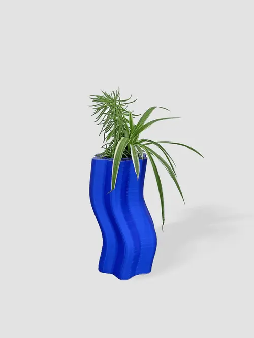 FORM & SEEK Frosting Large Planters - Blue