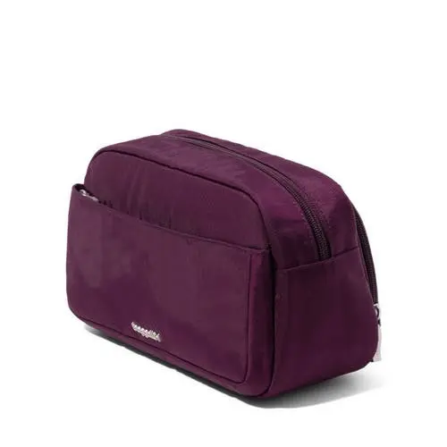 BAGGALLINI Pocket Cosmetic Bag With Brush Organization - Mulberry