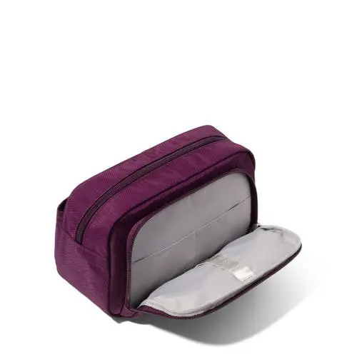 BAGGALLINI Pocket Cosmetic Bag With Brush Organization - Mulberry