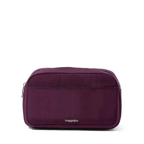 BAGGALLINI Pocket Cosmetic Bag With Brush Organization - Mulberry