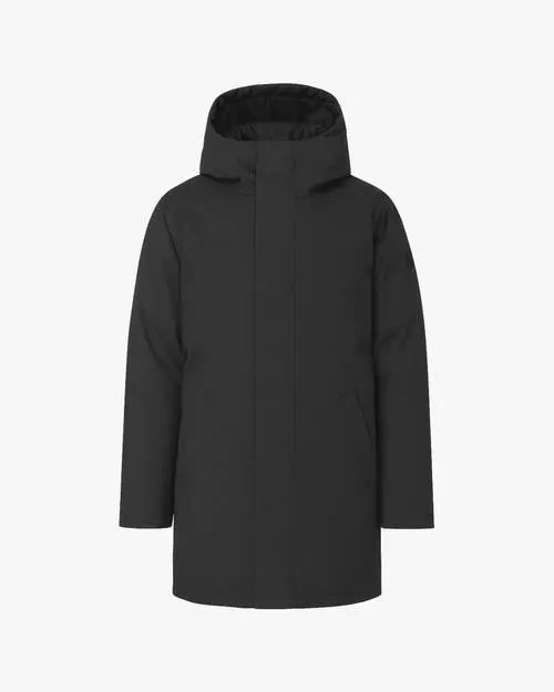 QUARTZ CO. Labrador Hooded Down Winter Jacket - Black