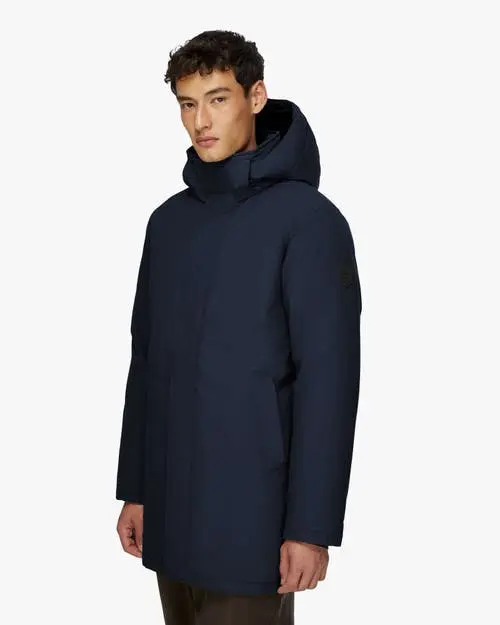 QUARTZ CO. Labrador Hooded Down Winter Jacket - True Navy