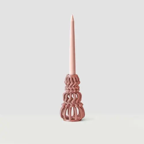 FORM & SEEK Frosting Loop Candle Holder - Pink
