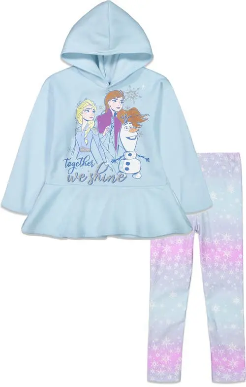 Disney Queen Elsa Pullover Hoodie & Leggings Set - Frozen