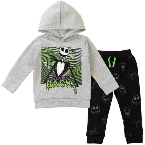 Disney Nightmare Before Christmas Jack Skellington Fleece Set - Black/grey