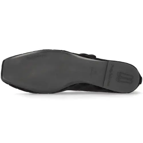 Pretty Ballerinas Square Toe Criss-cross Mary Jane - Black