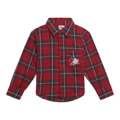 Disney Long Sleeve Button Down Shirt - Mickey Mouse Red