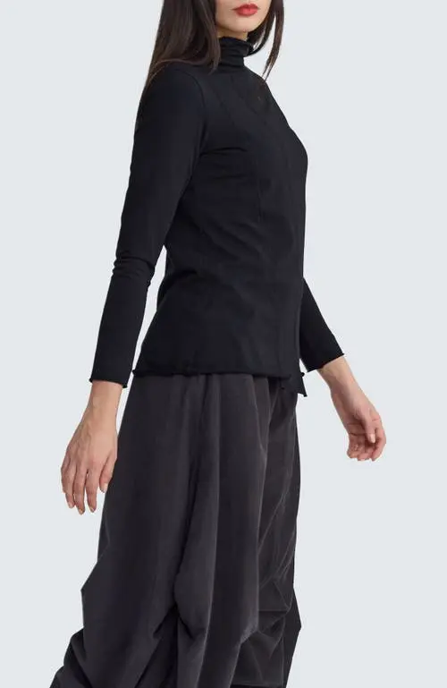 LUUKAA Nyx Structured Turtleneck Blouse