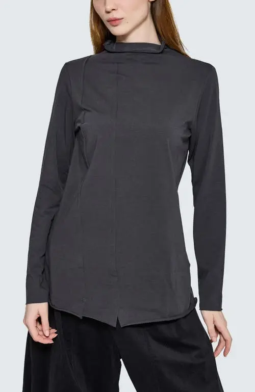 LUUKAA Nyx Structured Turtleneck Blouse - Mink Color