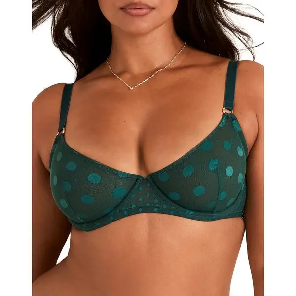 ADORE ME Bertie Unlined Demi Bra - Dark Green