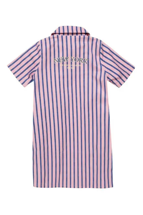 THE SUNDAY COLLECTIVE Striped Shirtdress