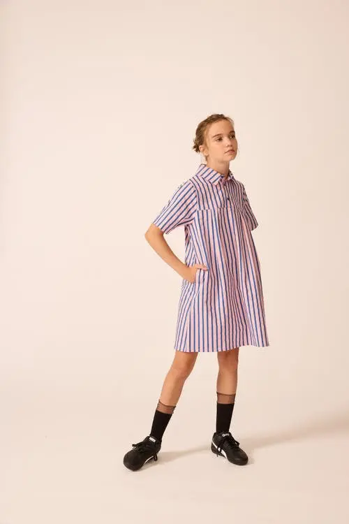THE SUNDAY COLLECTIVE Striped Shirtdress