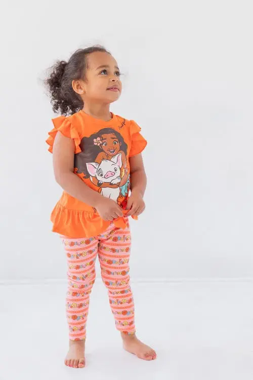 Disney Moana T-shirt And Leggings Set