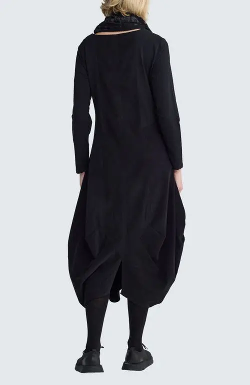 LUUKAA Tenebria Long Balloon Dress