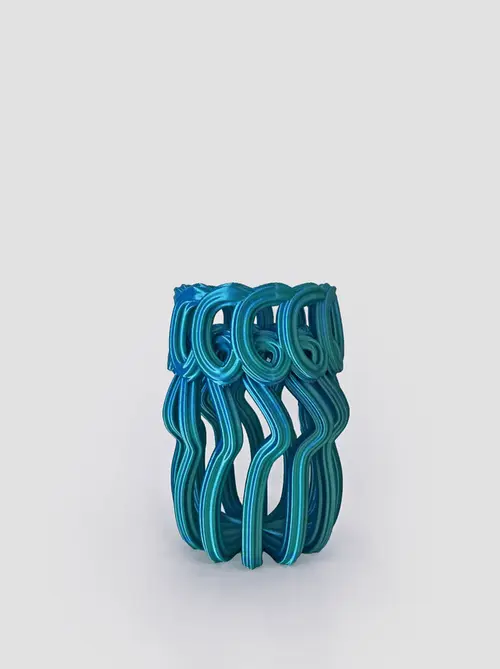 FORM & SEEK Frosting Vase - Blue