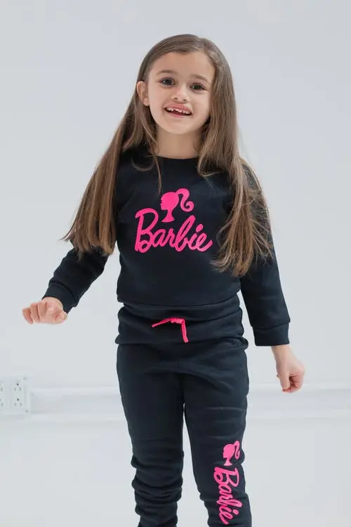 BARBIE French Terry Sweatshirt And Pants Set
