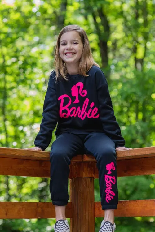 BARBIE French Terry Sweatshirt And Pants Set